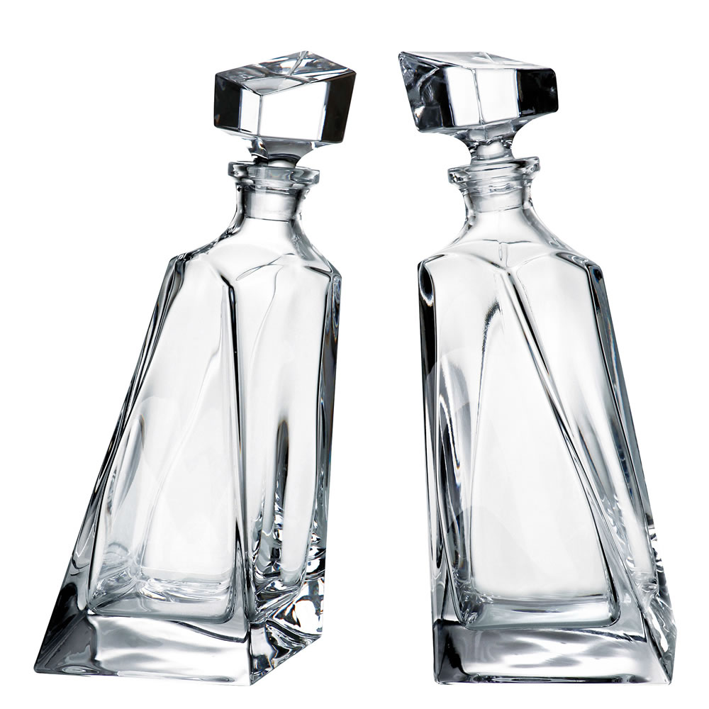 Pair of Crystalite Lover's Decanters CB10